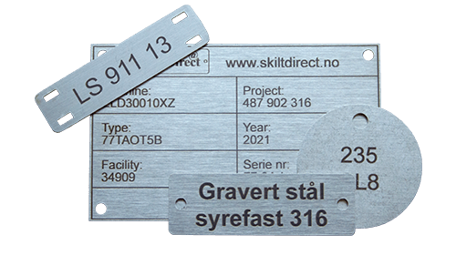 SkiltDirect - raskest i Norge på merkeskilt, tags og kabelmerking