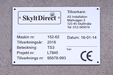 SkiltDirect - raskest i Norge på merkeskilt, tags og kabelmerking